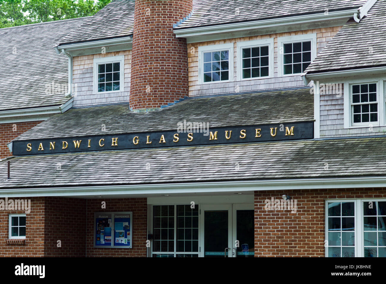 USA, Massachusetts, Cape Cod, Sandwich, Sandwich Glass Museum Stock ...