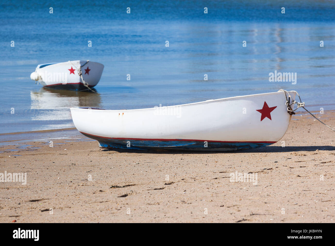 USA, Massachusetts, Cape Cod, Provincetown, Dory by MacMilan Pier Stock ...