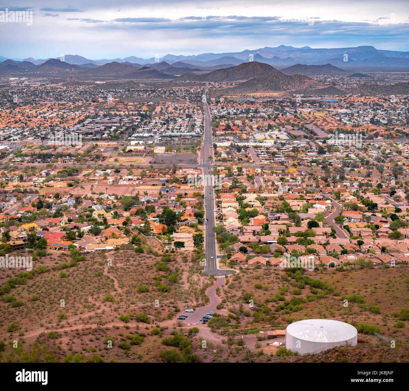 Cityscape view from up high Stock Photo - Alamy