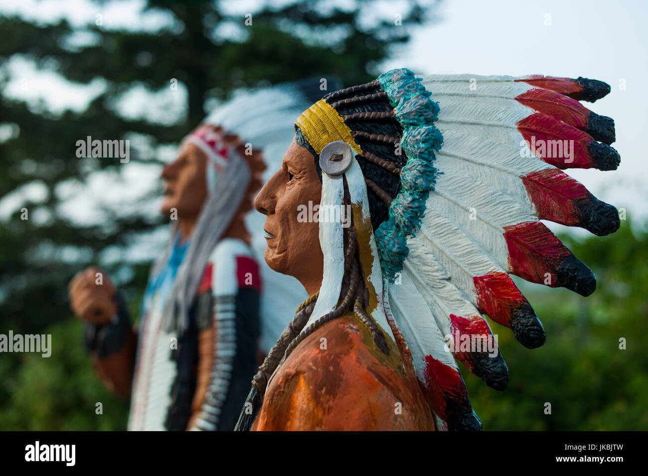 Wooden indians hi-res stock photography and images - Alamy
