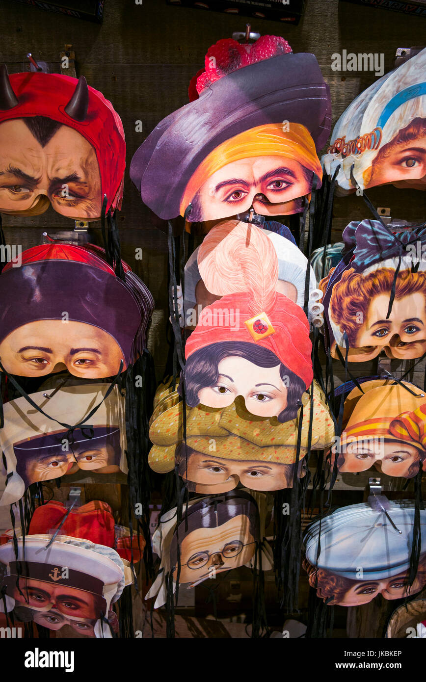 USA, Weston, The Vermont Country Store, masks Stock Photo - Alamy