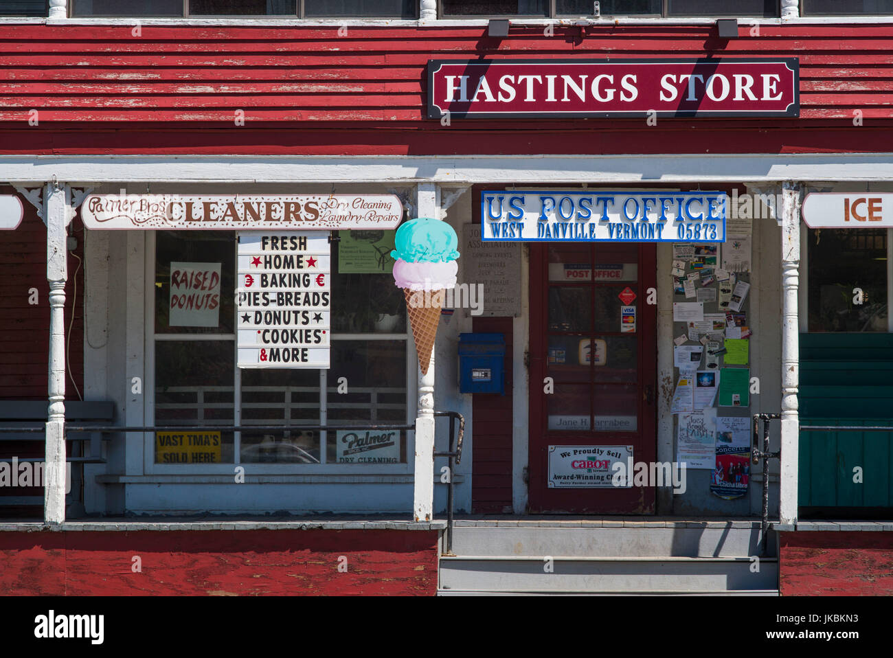 USA, Vermont, West Danville, The Hastings Store Stock Photo - Alamy