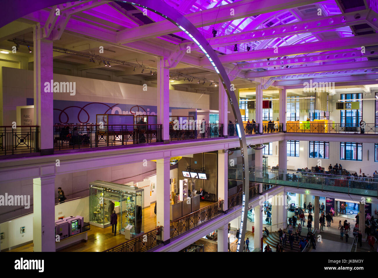 England, London, South Kensington, Science Museum, technology hall ...