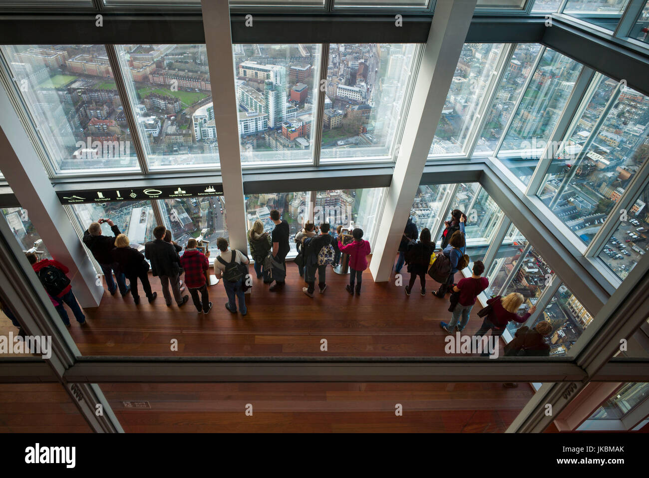 England, London, The Shard building, the View from the Shard ...