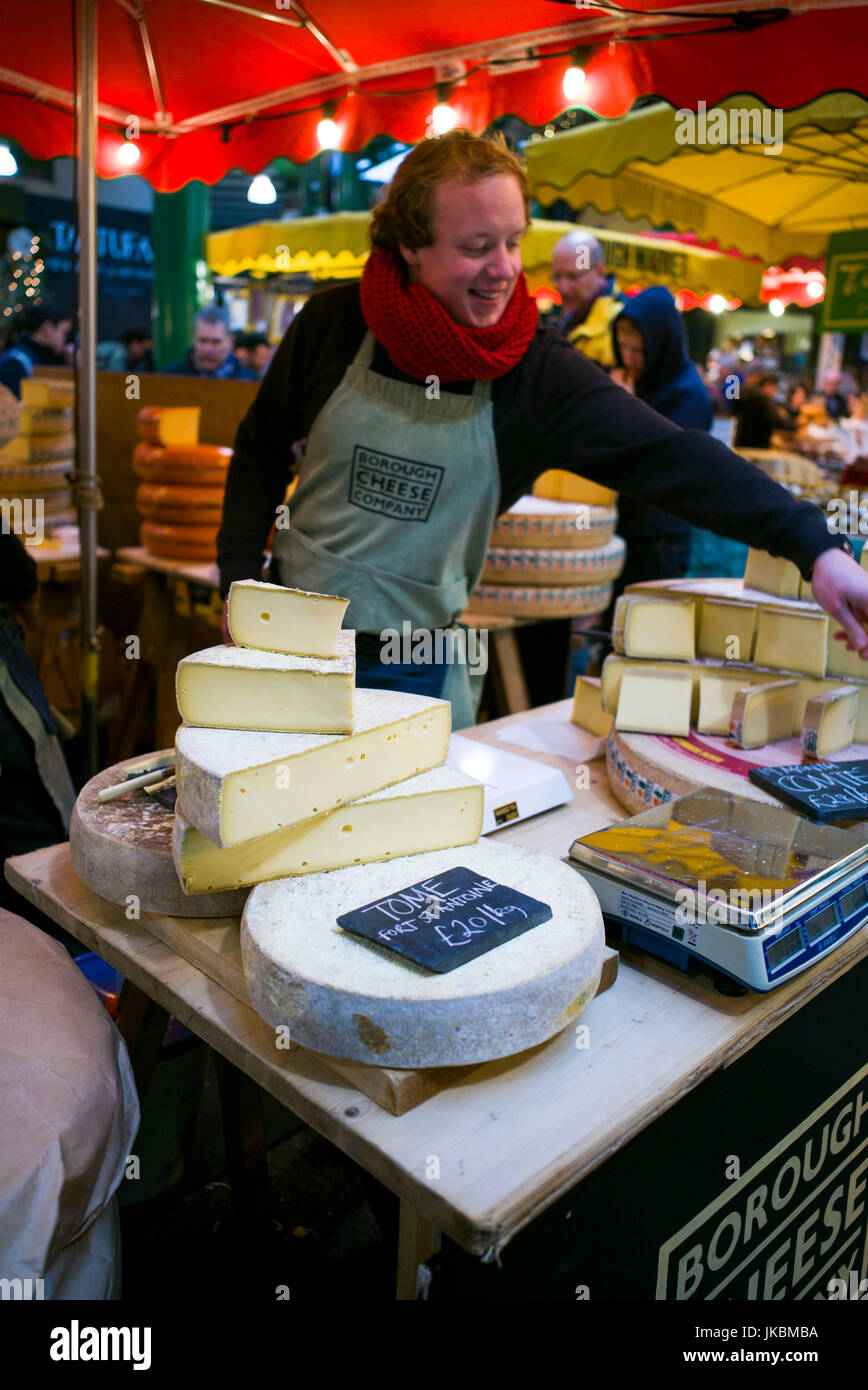 England, London, Southbank, Borough Market, artisan market, cheese ...
