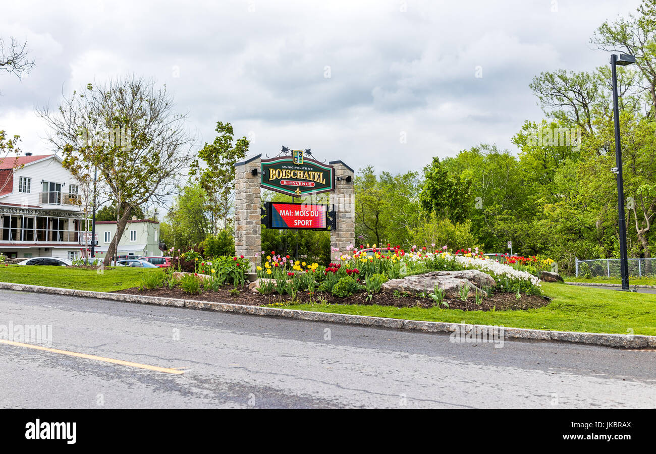 Welcome quebec sign quebec city hi-res stock photography and images - Alamy