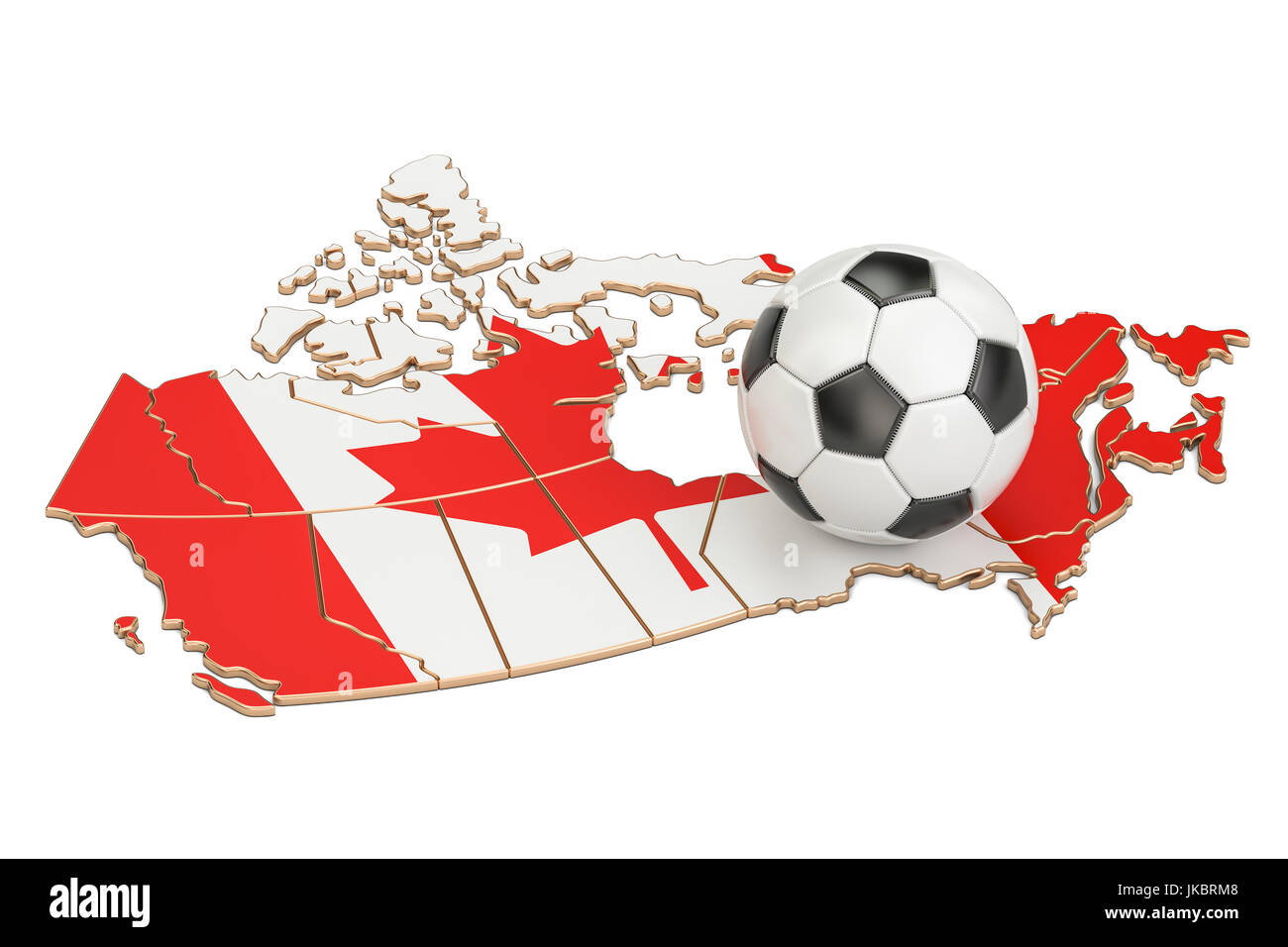 Soccer ball canada flag isolated hi-res stock photography and images ...