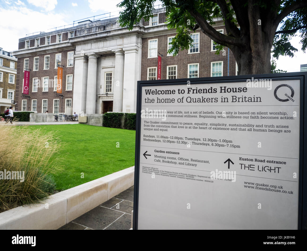 Quaker Friends House London - the home of Quakers in Britain, on Euston ...