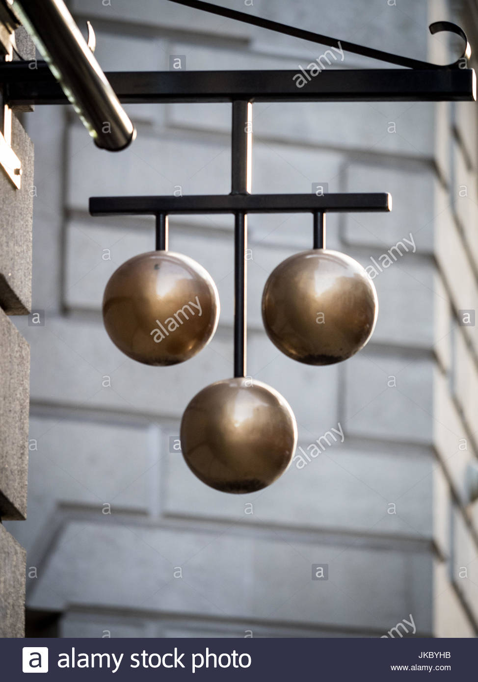 Pawnbroker Balls Three Sign Stock Photos & Pawnbroker Balls Three Sign ...