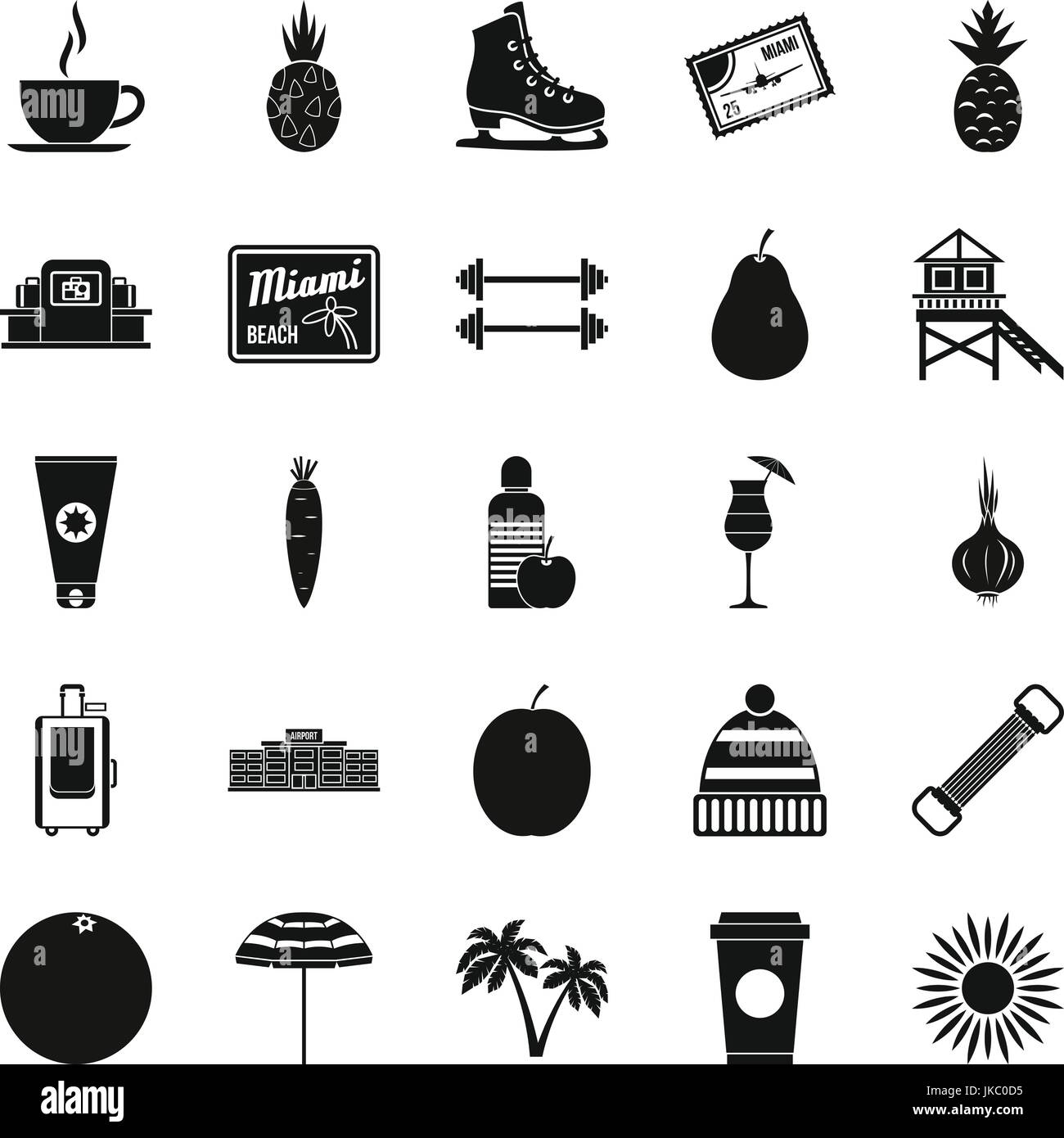 Discipline icons set, simple style Stock Vector Image & Art - Alamy