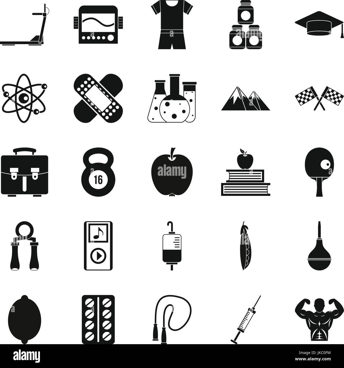 Well person icons set, simple style Stock Vector Image & Art - Alamy