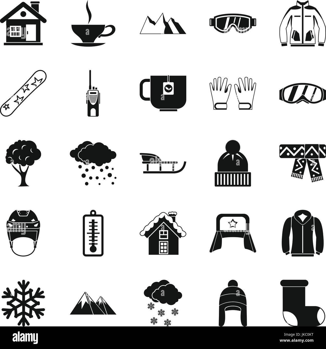 Freezing city street Stock Vector Images - Alamy