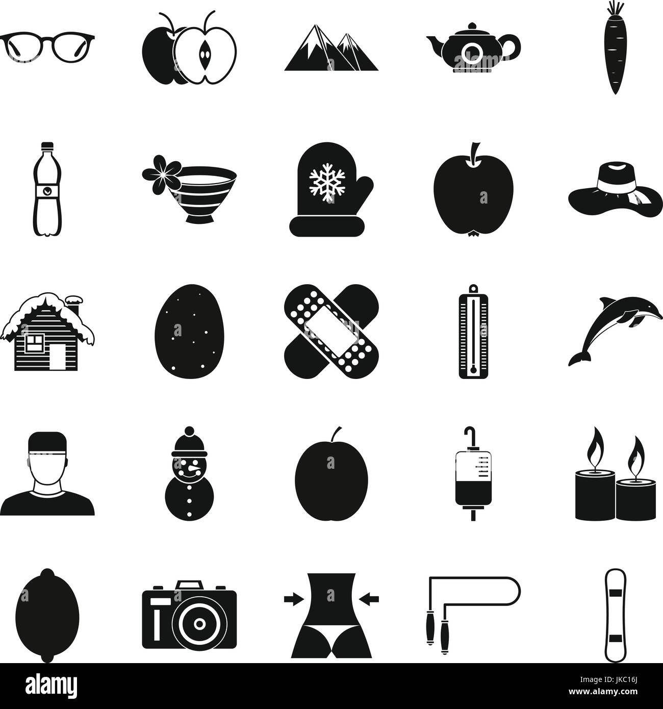 Recovery of health icons set, simple style Stock Vector Image & Art - Alamy