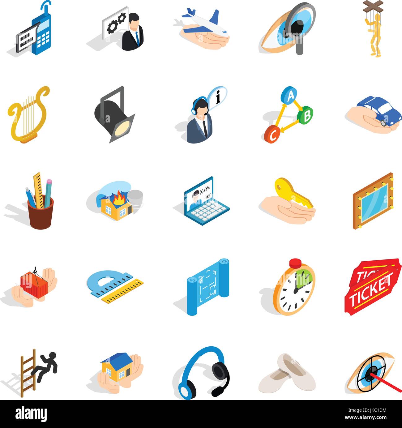 Coworking office line icons Stock Vector Images - Alamy