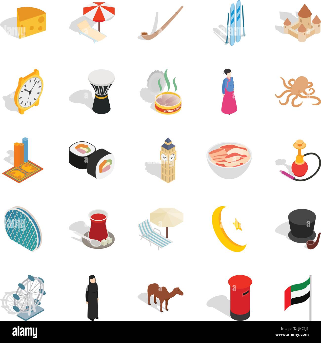 World food icons set, isometric style Stock Vector Image & Art - Alamy