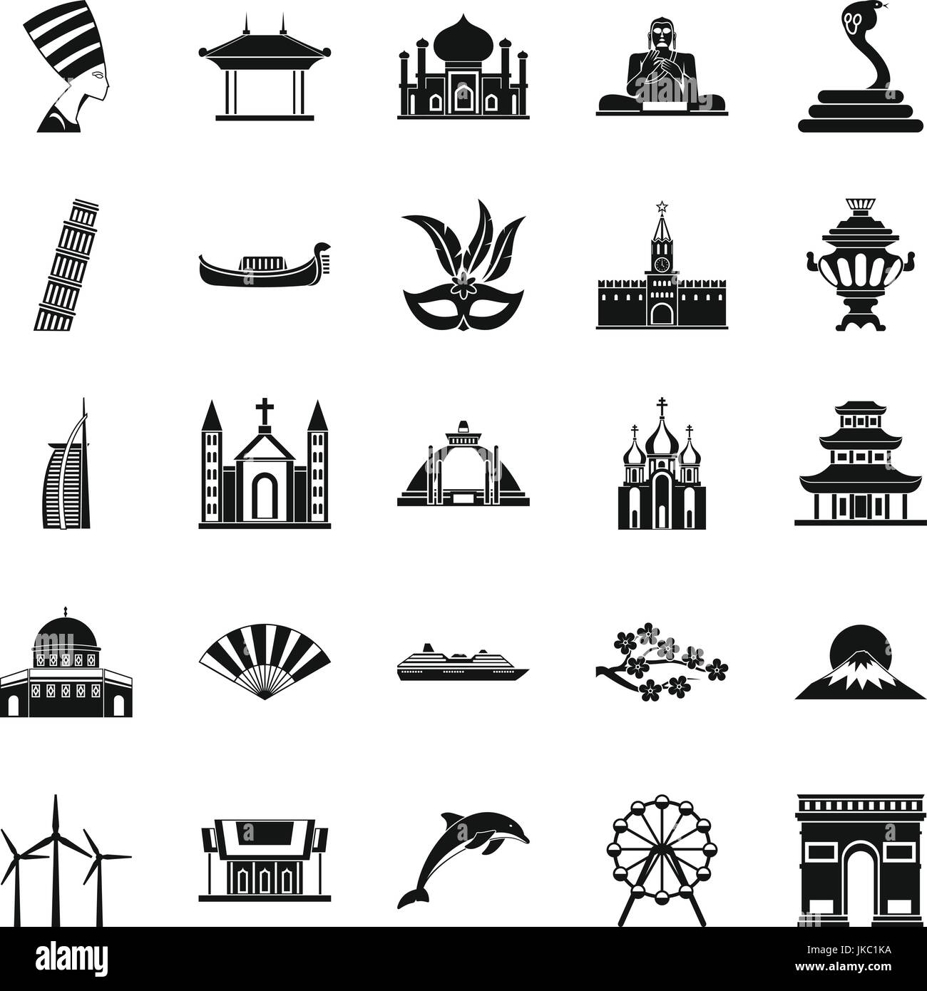 World religion icons set, simple style Stock Vector Image & Art - Alamy