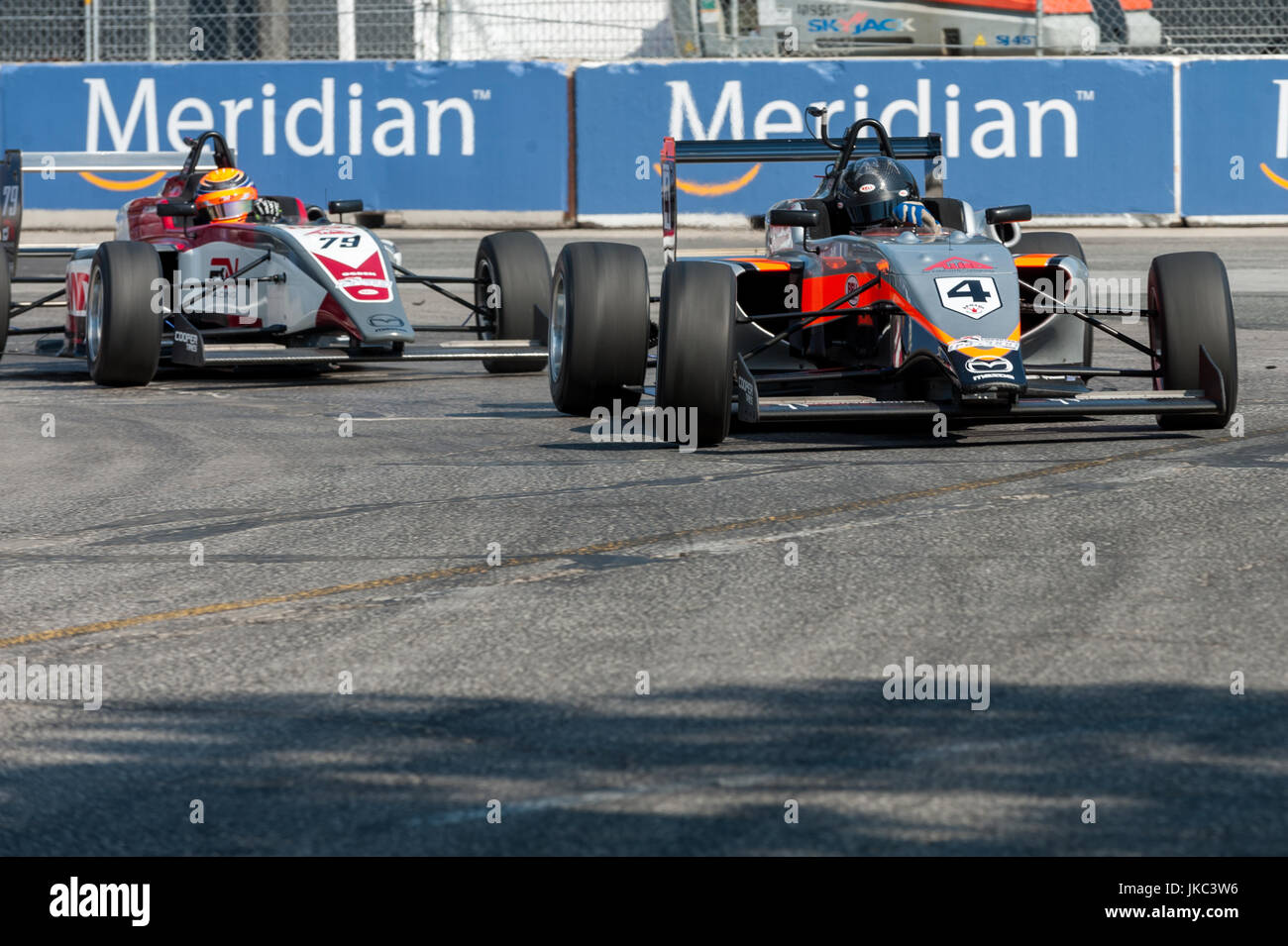Drivers during the IndyCar light Series Race at Exhibition place ...