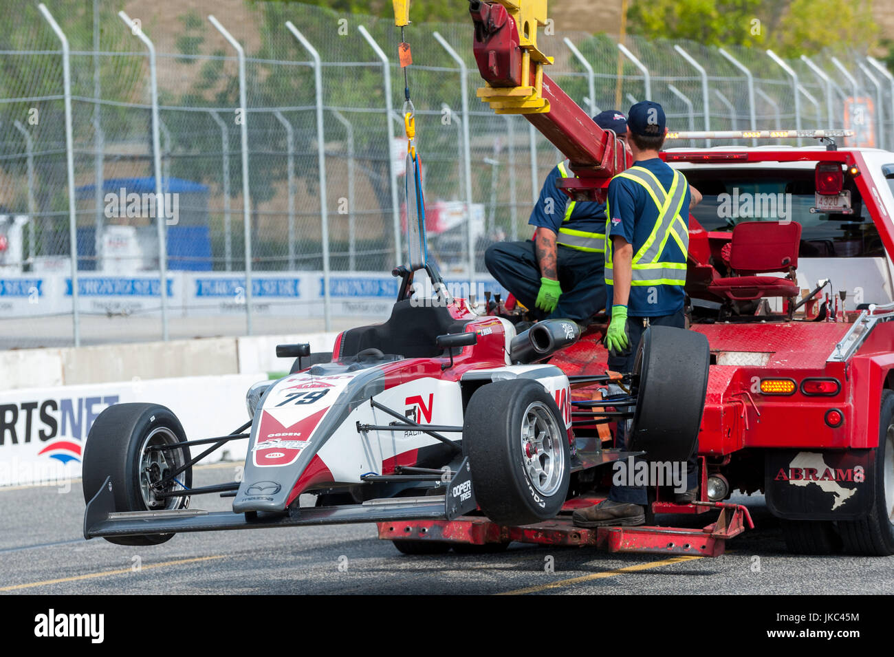 Car during the IndyCar light Series Race at Exhibition place, Toronto ...