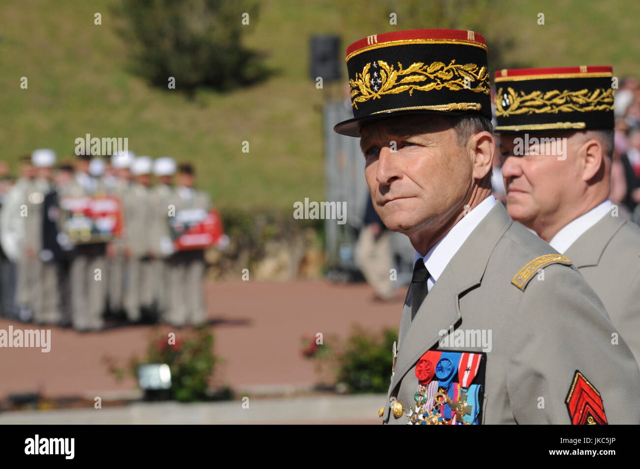 File pictures of General Pierre de Villliers stepped down on July 19 ...