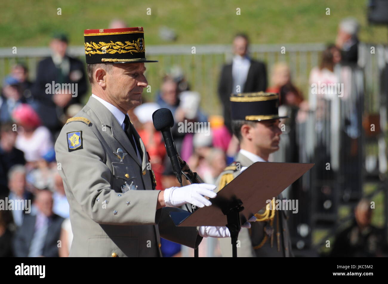 File pictures of General Pierre de Villliers stepped down on July 19 ...