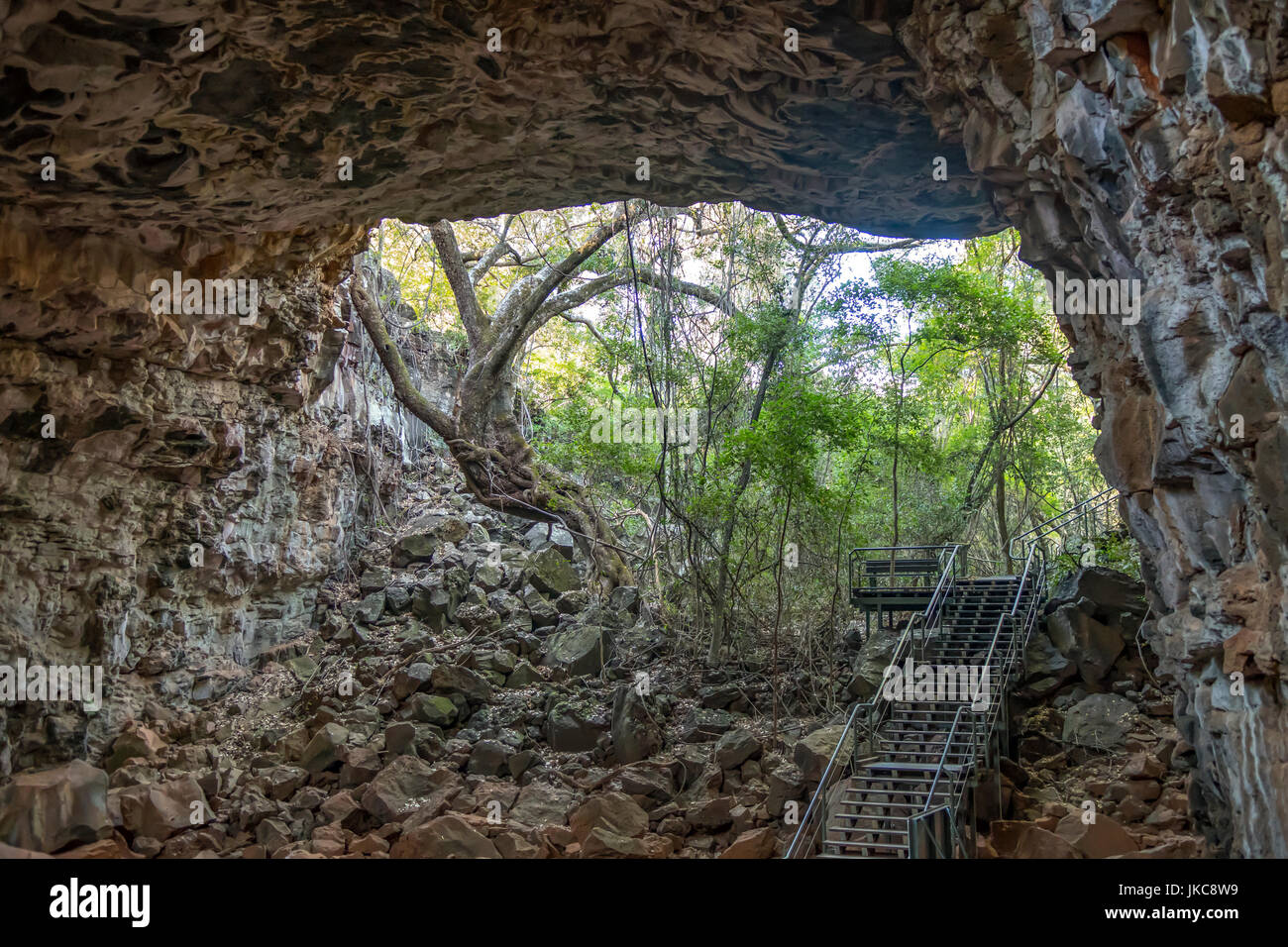 Archway Lava Tube, Undara Volcanic National Park, Queensland, Australia ...
