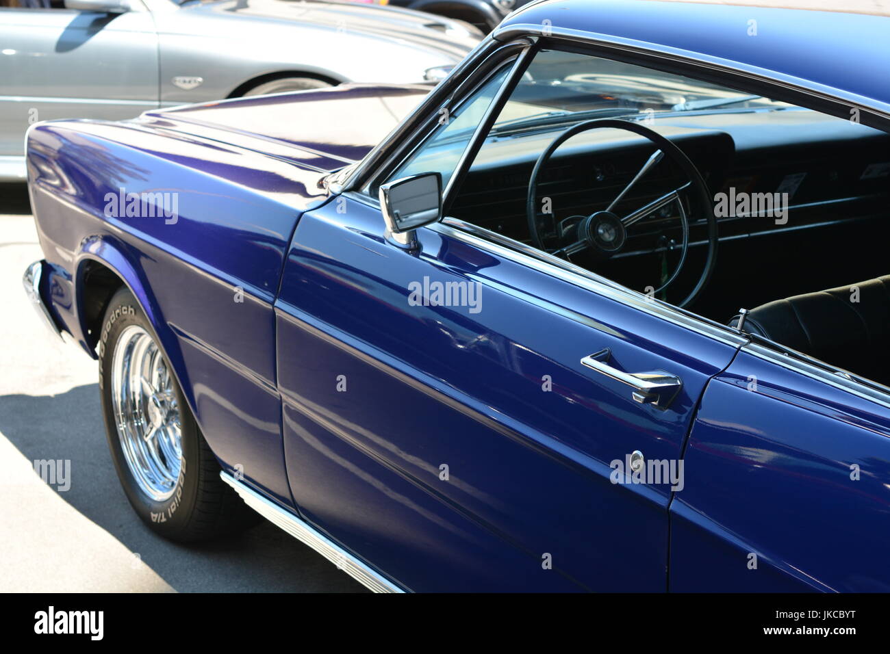 Blue vintage vehicles hi-res stock photography and images - Alamy