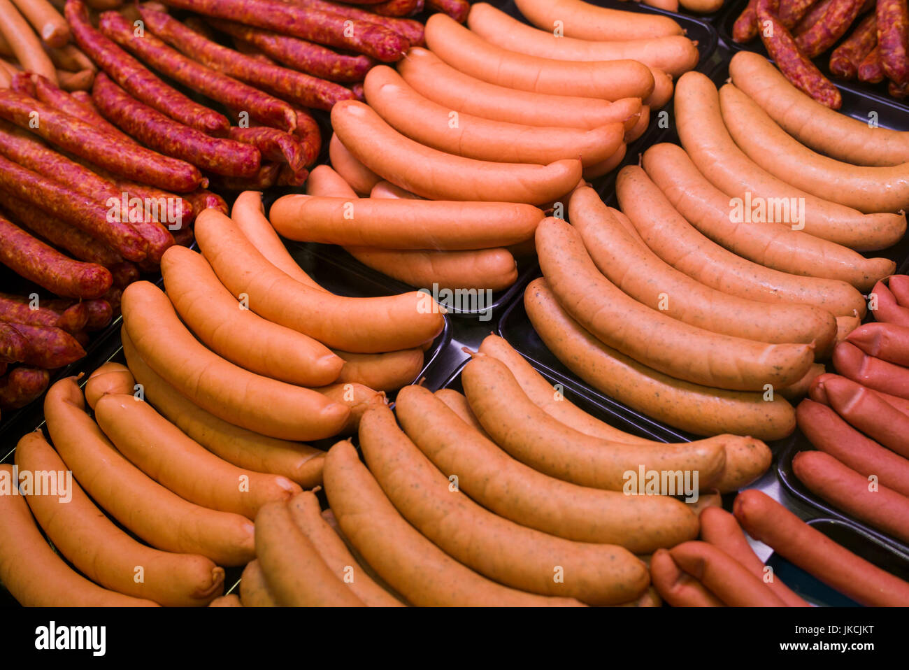 German sausages hi-res stock photography and images - Alamy
