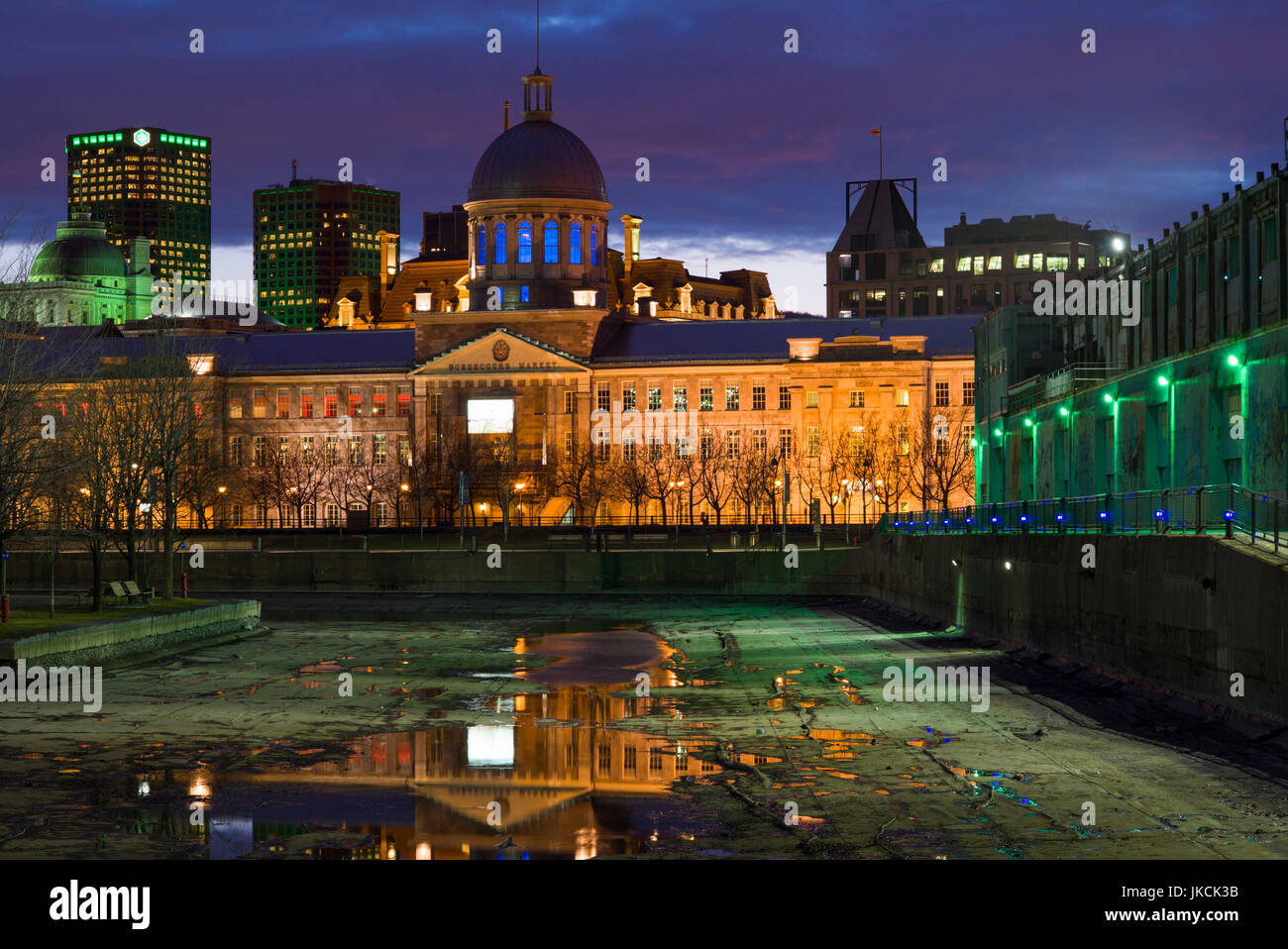 Canada, Quebec, Montreal, Old Port, Marche Bonsecours, market building ...