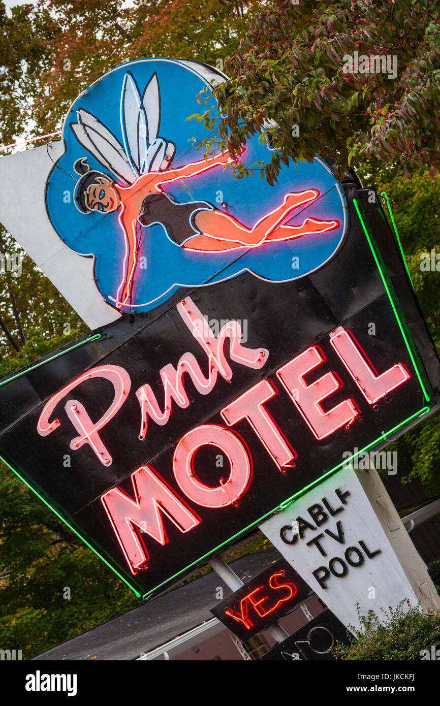 Pink motel cherokee hi-res stock photography and images - Alamy