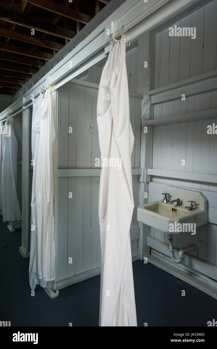 USA, Georgia, Warm Springs, Historic Pools Complex, hydro-therapy pools ...