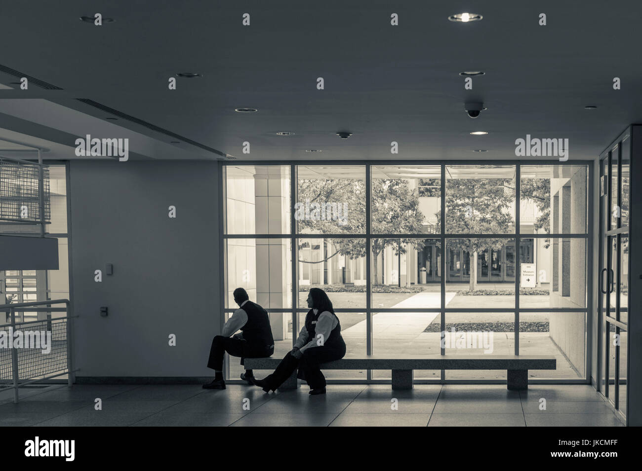USA, Georgia, Atlanta, The High Museum of Art, lobby interior Stock ...