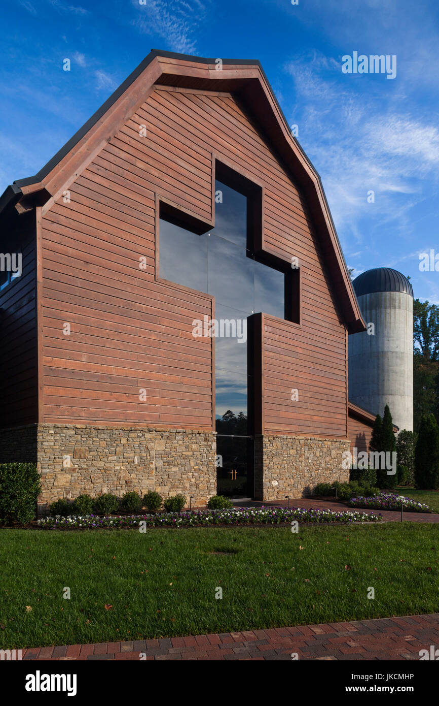 USA, North Carolina, Charlotte, The Billy Graham Library, library and ...