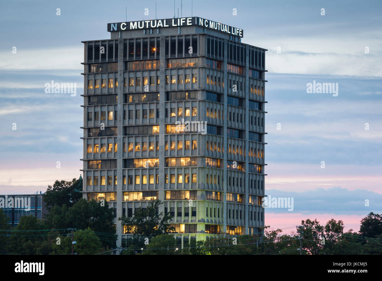 USA, North Carolina, Durham, main headquarters of North Carolina Mutual ...