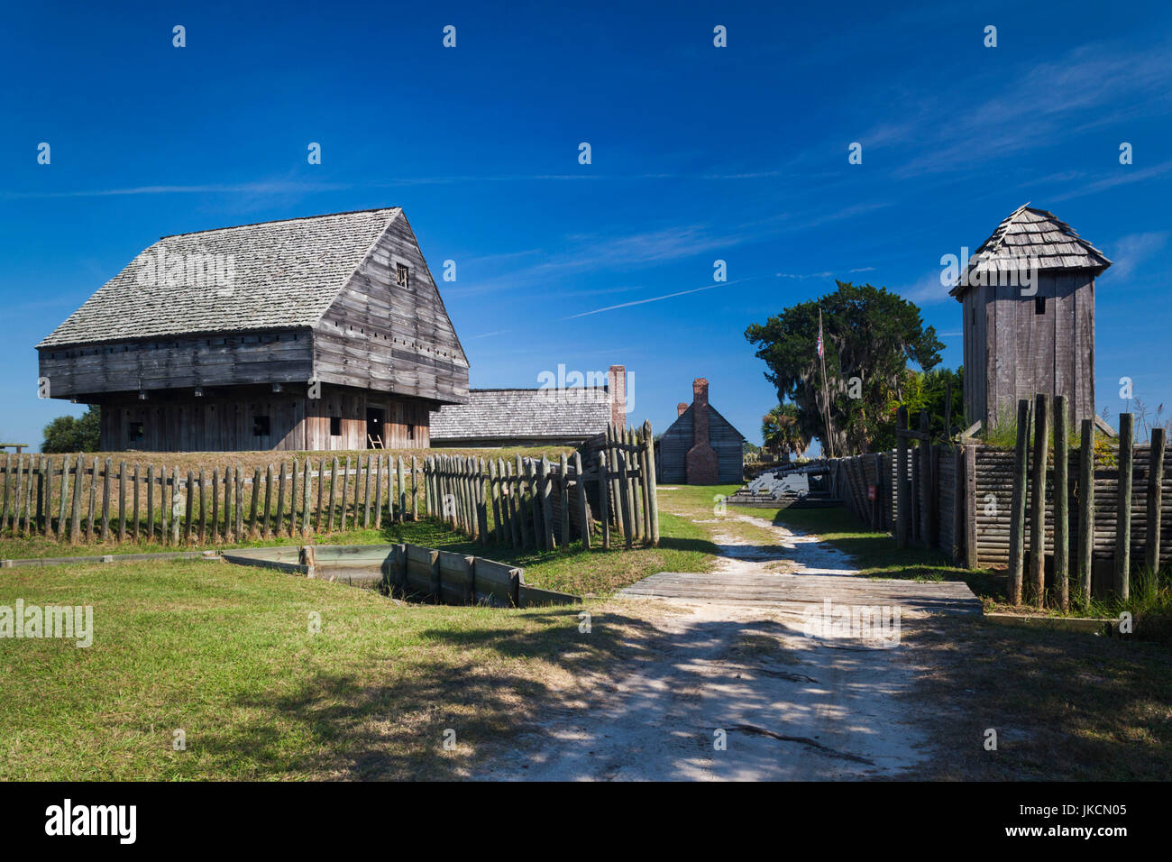 USA, Georgia, Darien, Fort King George State Historic Site, first ...