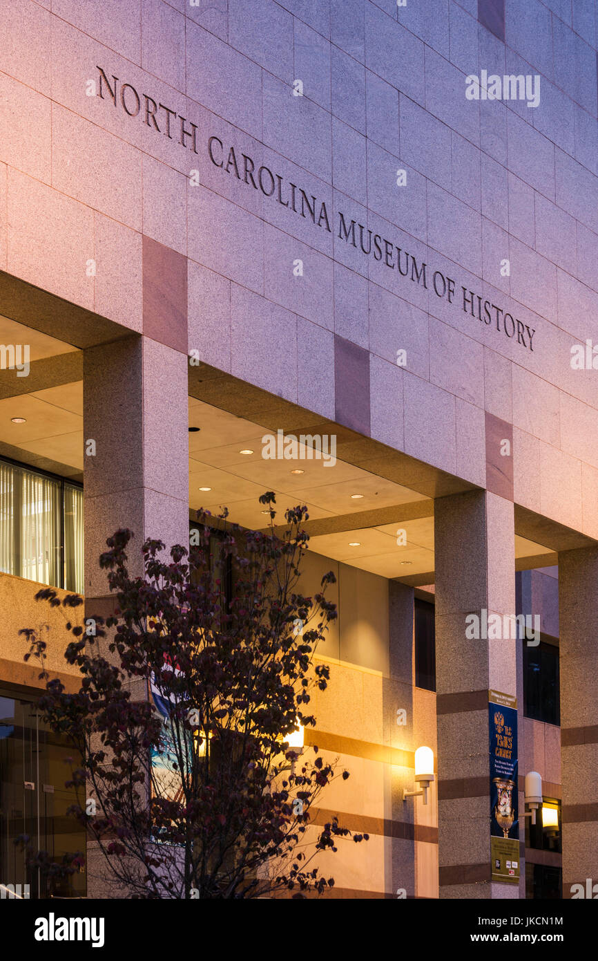 USA, North Carolina, Raleigh, North Carolina Museum of History Stock ...