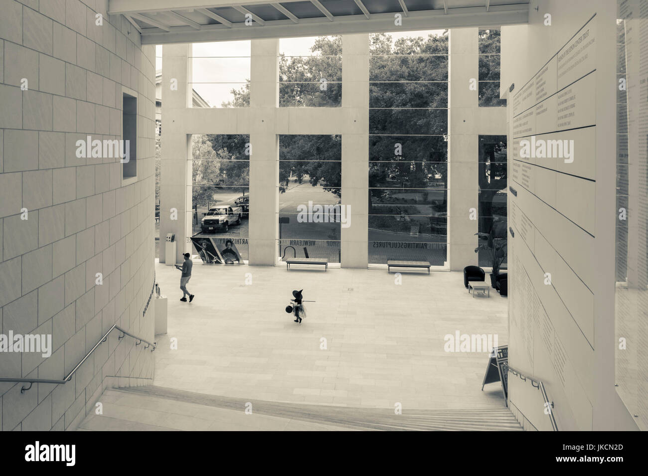 USA, Georgia, Savannah, Jepson Center for the Arts, interior Stock ...