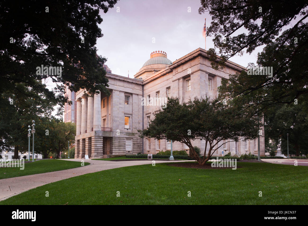 USA, North Carolina, Raleigh, North Carolina State Capitol, exterior ...