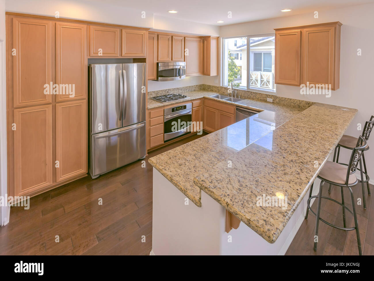Model home kitchen in southern California ready for a real estate shoot ...