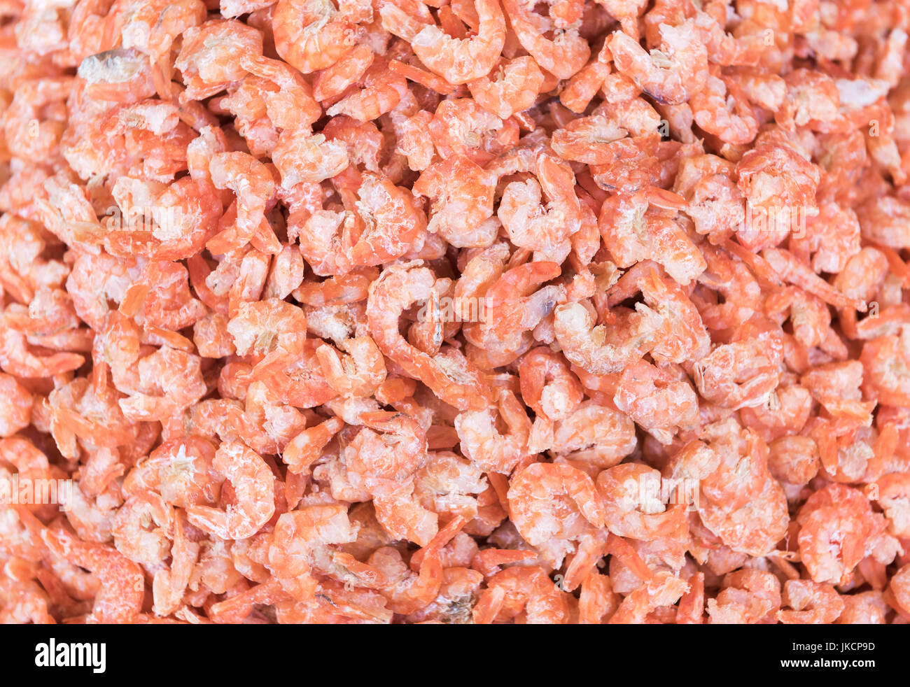 Big dried shrimp in fish market, top view and selective focus Stock ...