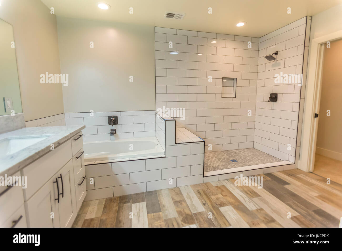 Model homes always show off beautiful bathrooms with clever design ...