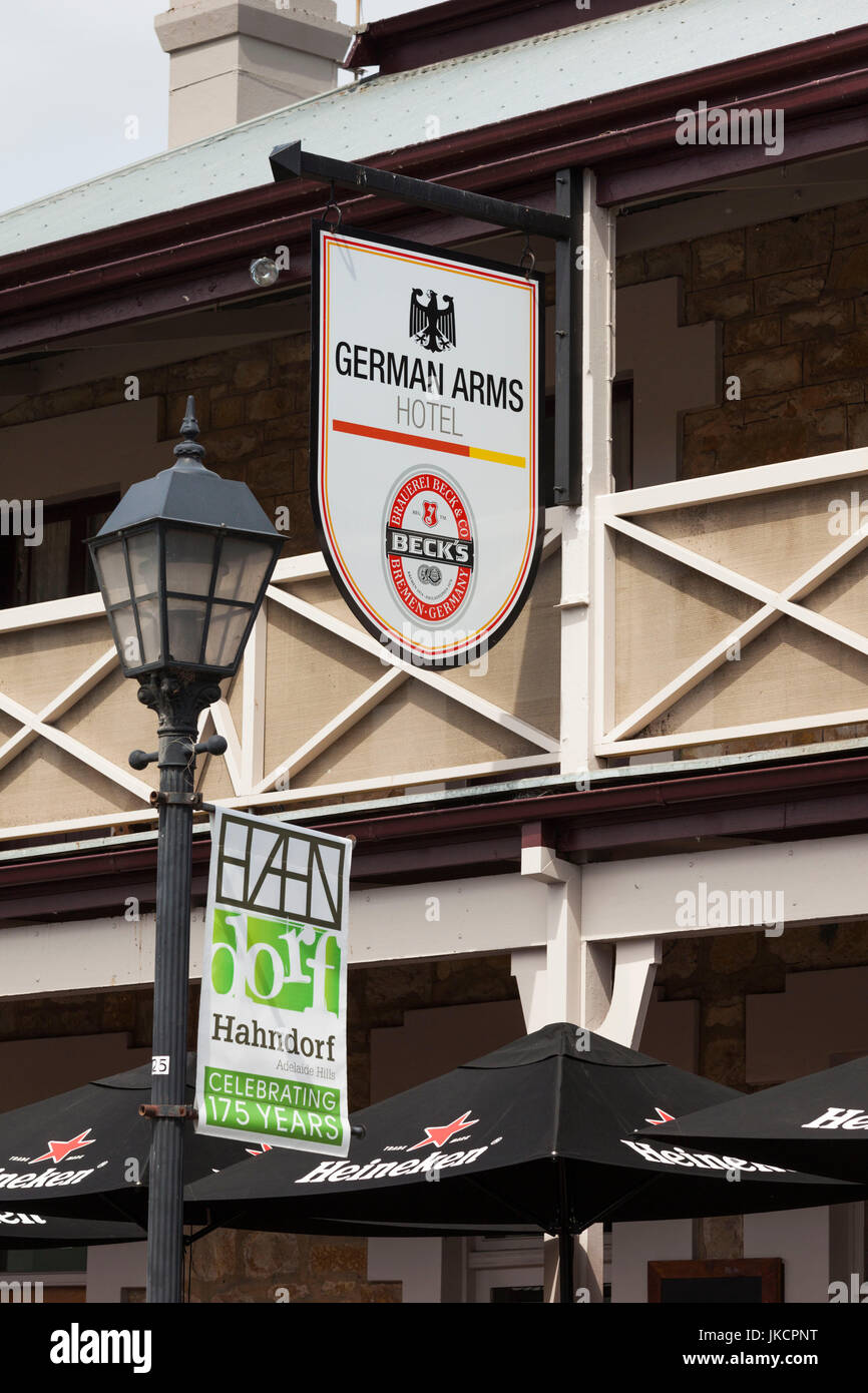 Australia, South Australia, Adelaide Hills, Hahndorf, German-themed ...