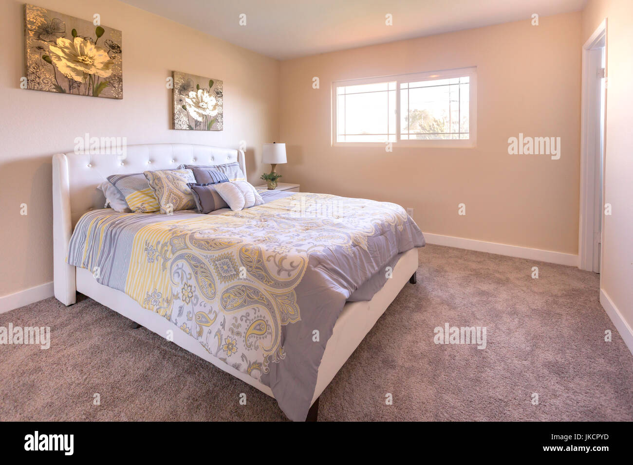This is a bedroom in a real estate shoot for a model home in southern ...