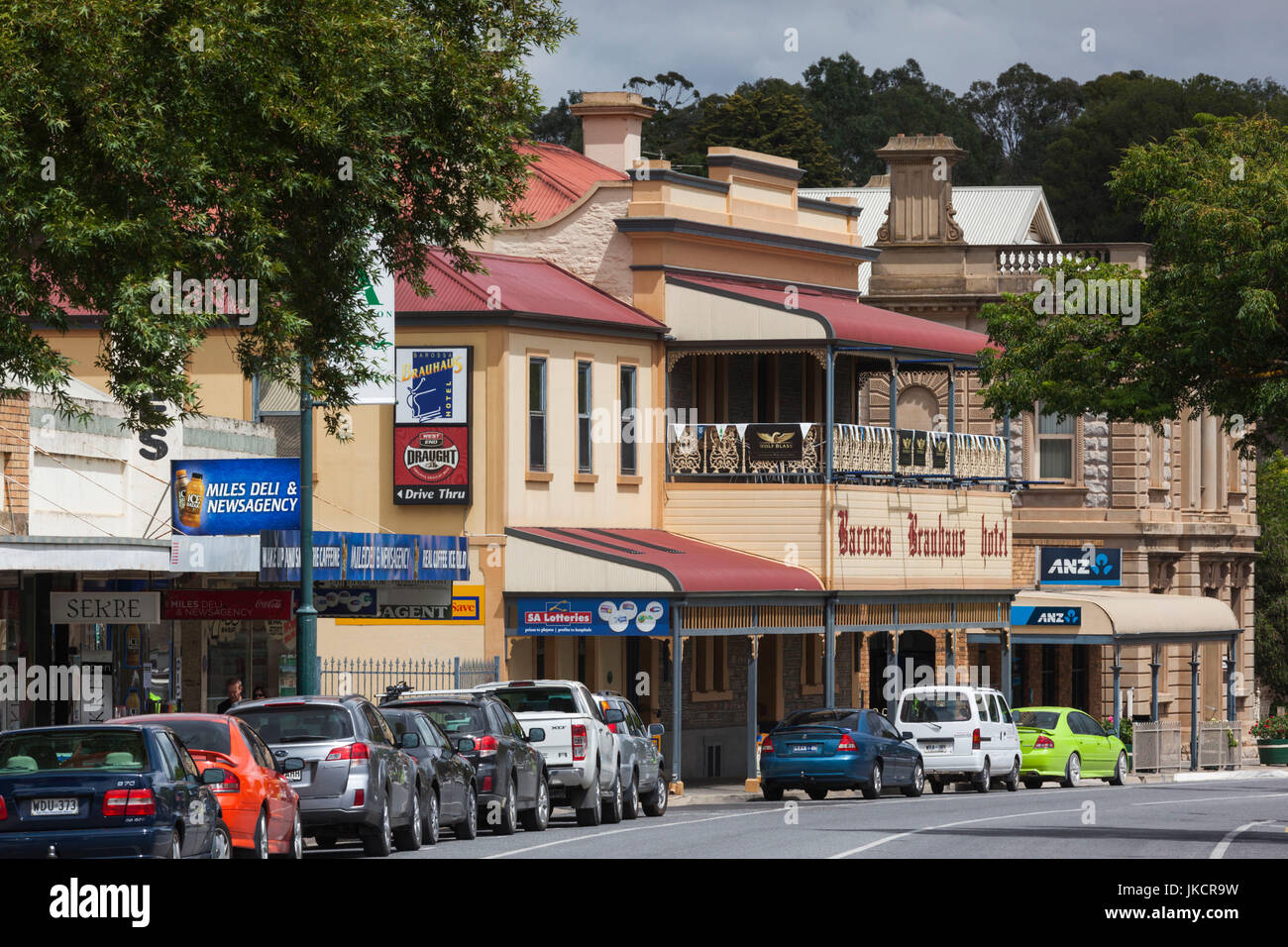 Australia, South Australia, Barossa Valley, Angaston, town view Stock ...