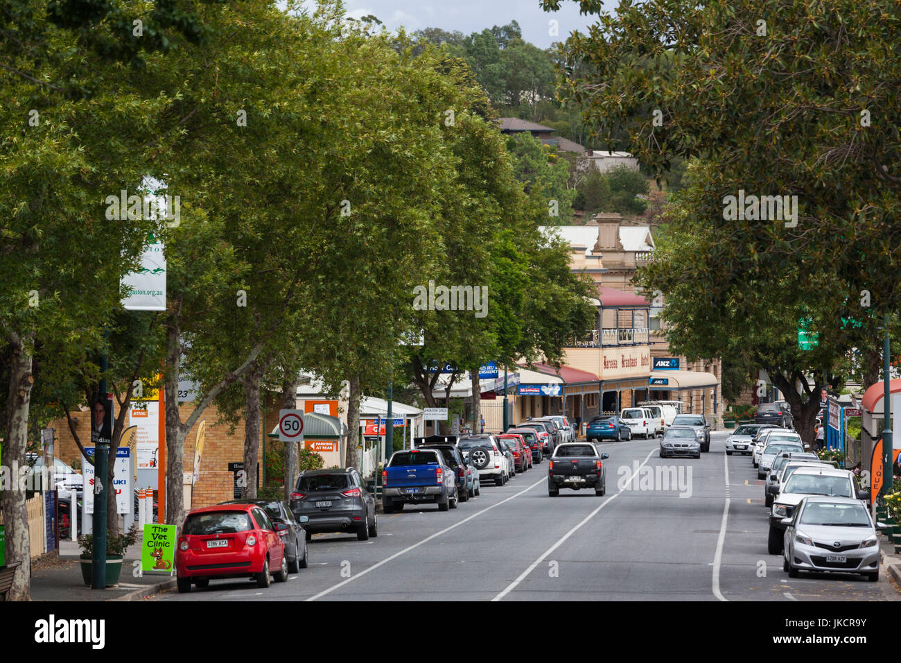 Australia, South Australia, Barossa Valley, Angaston, town view Stock ...