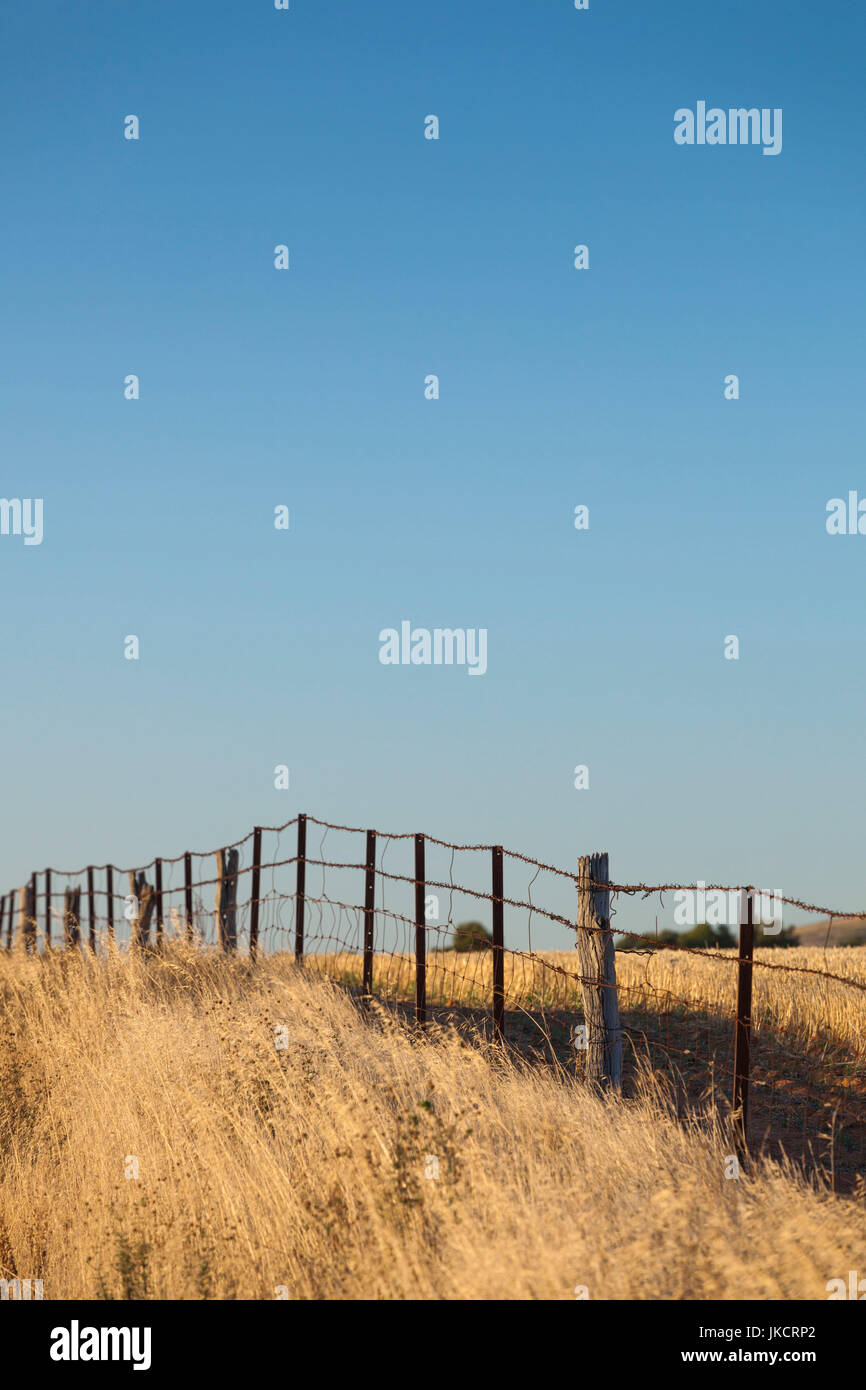 Australia, South Australia, Burra, country fence Stock Photo - Alamy