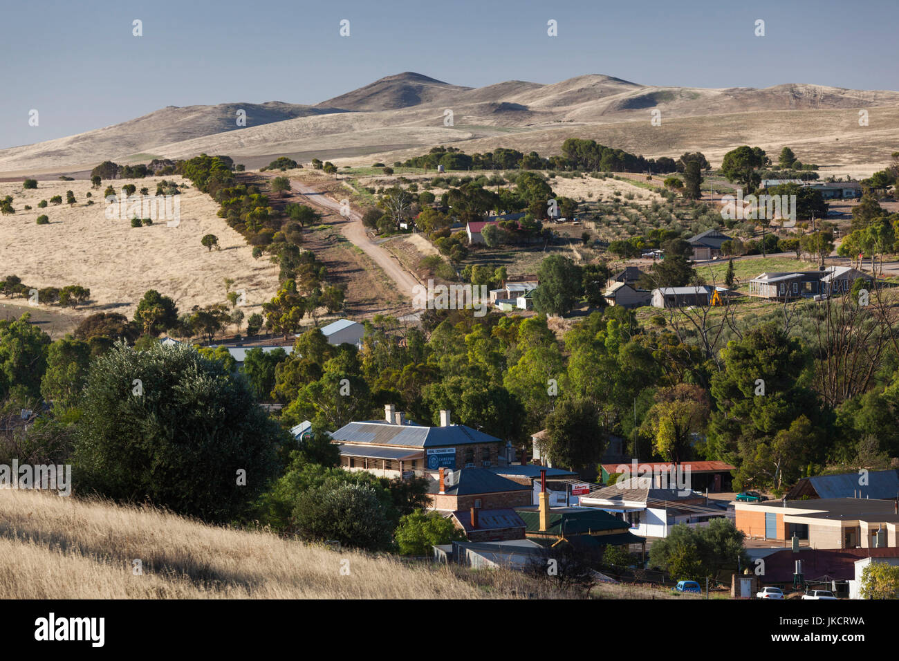 Australia, South Australia, Burra, former copper mining town,elevated ...