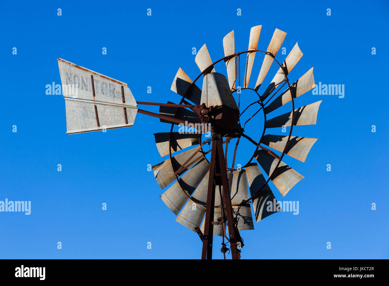 Australia, South Australia, Clare Valley, Clare, vineyard windmill ...