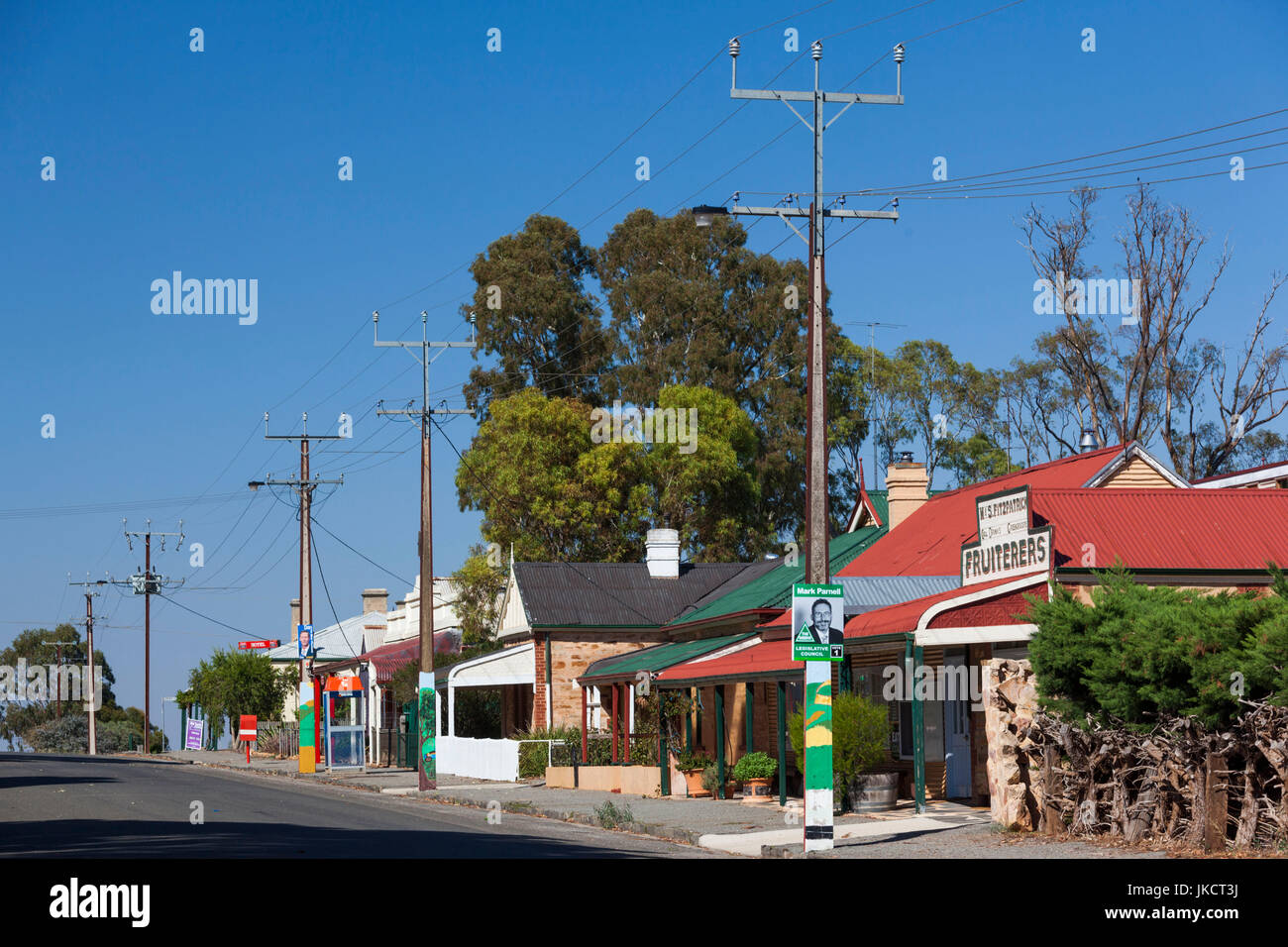 Australia, South Australia, Clare Valley, Farrell Flat, town view Stock ...