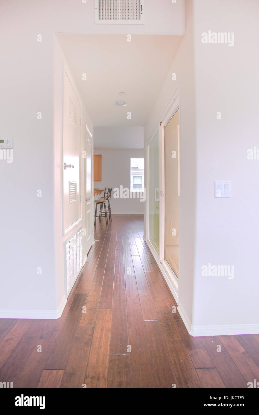 Empty Hallway in a Southern California home ready to be listed for real ...