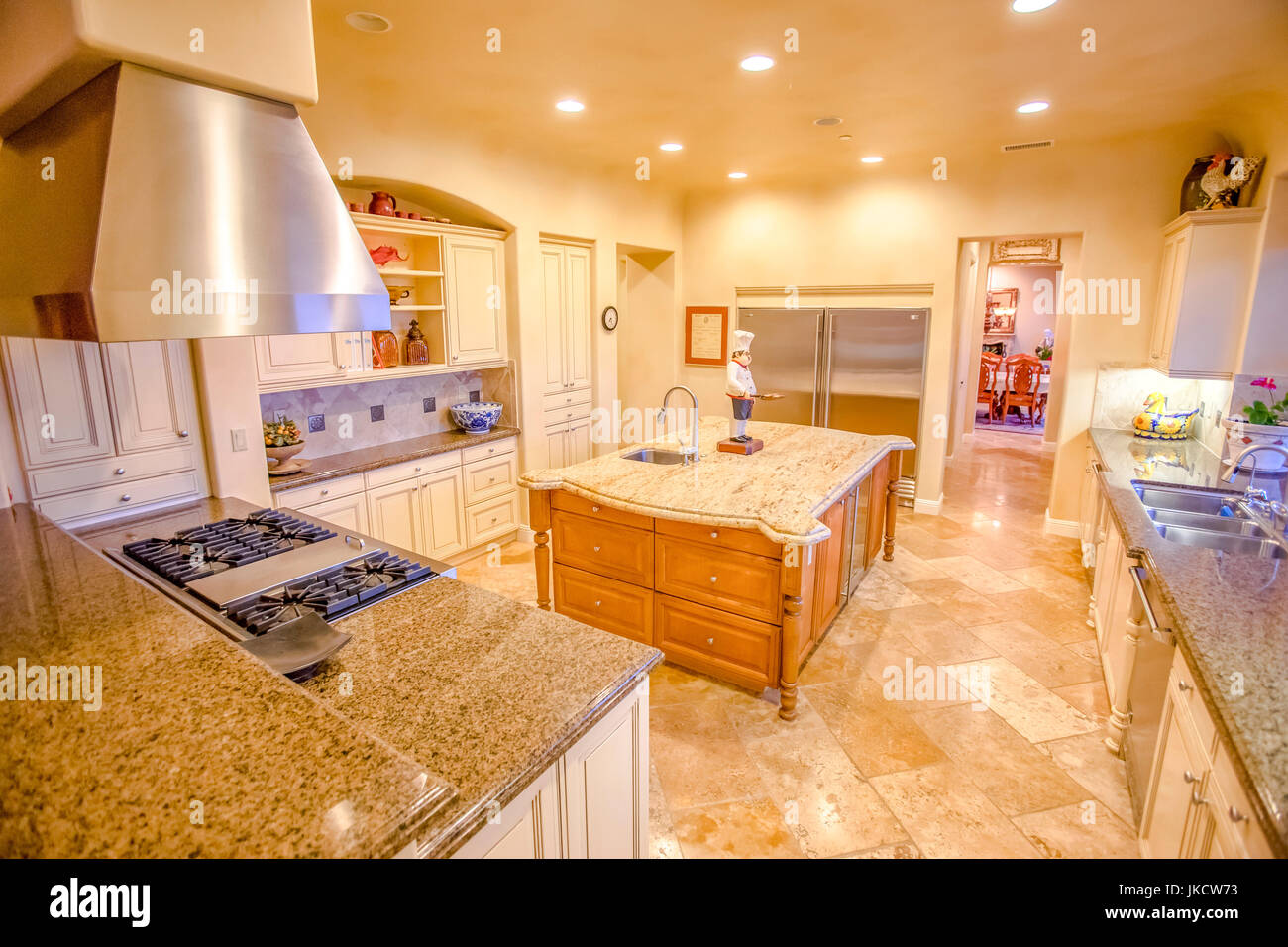Model home kitchen in southern California ready for a real estate shoot ...